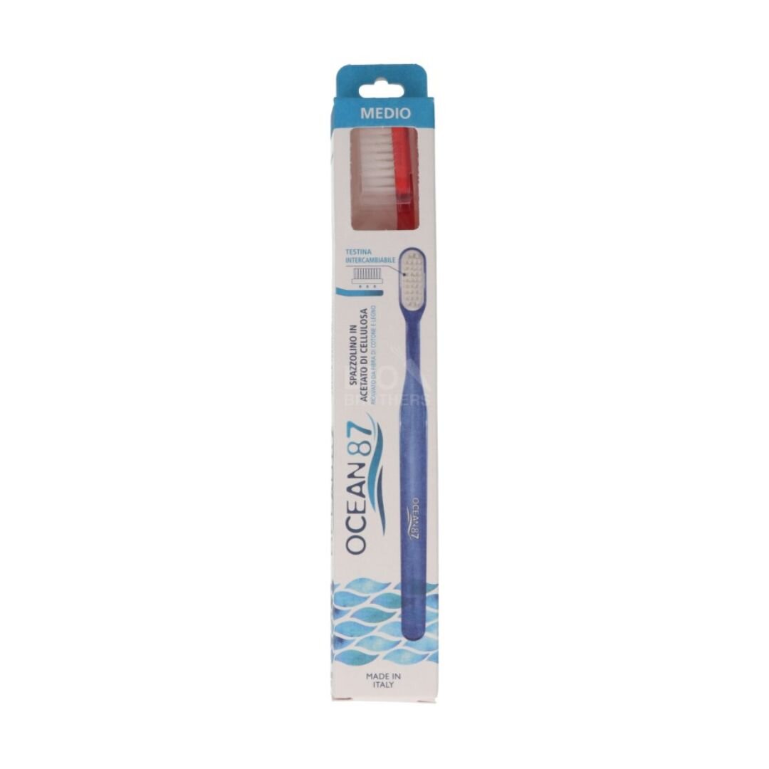 Ocean87 Medium Zahnbürste – Nachhaltig mit Wechselkopf